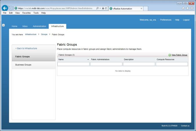 Building an advanced lab using VMware vRealize Automation – Part 11: Configure endpoint & fabric ...